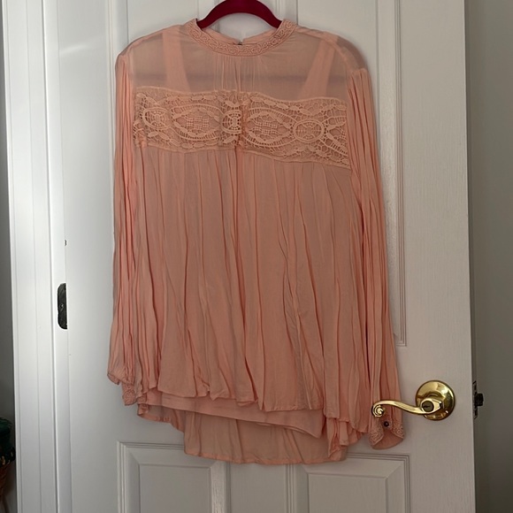 Cato | Tops | Peach Blouse With Matching Cami | Poshmark